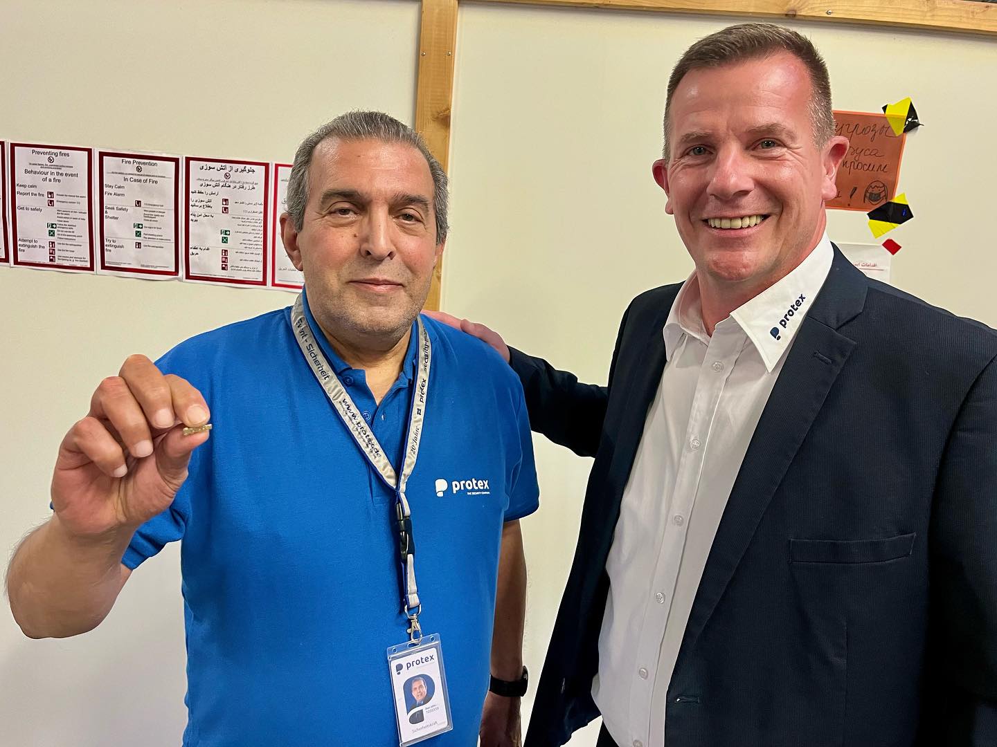 Auszeichnung für 27 Jahre protex Zugehörigkeit - Protex